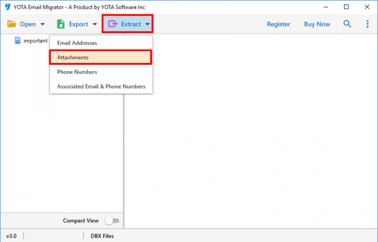 Extract Multiple Attachments from DBX Files Securely