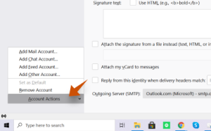 Import Earthlink Webmail to Thunderbird Account