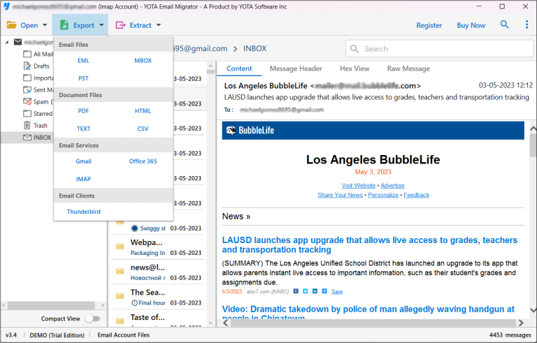 Backup BT Emails to Computer or Local Drive