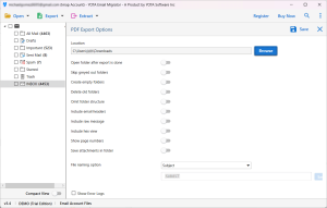Backup BT Emails to Computer or Local Drive